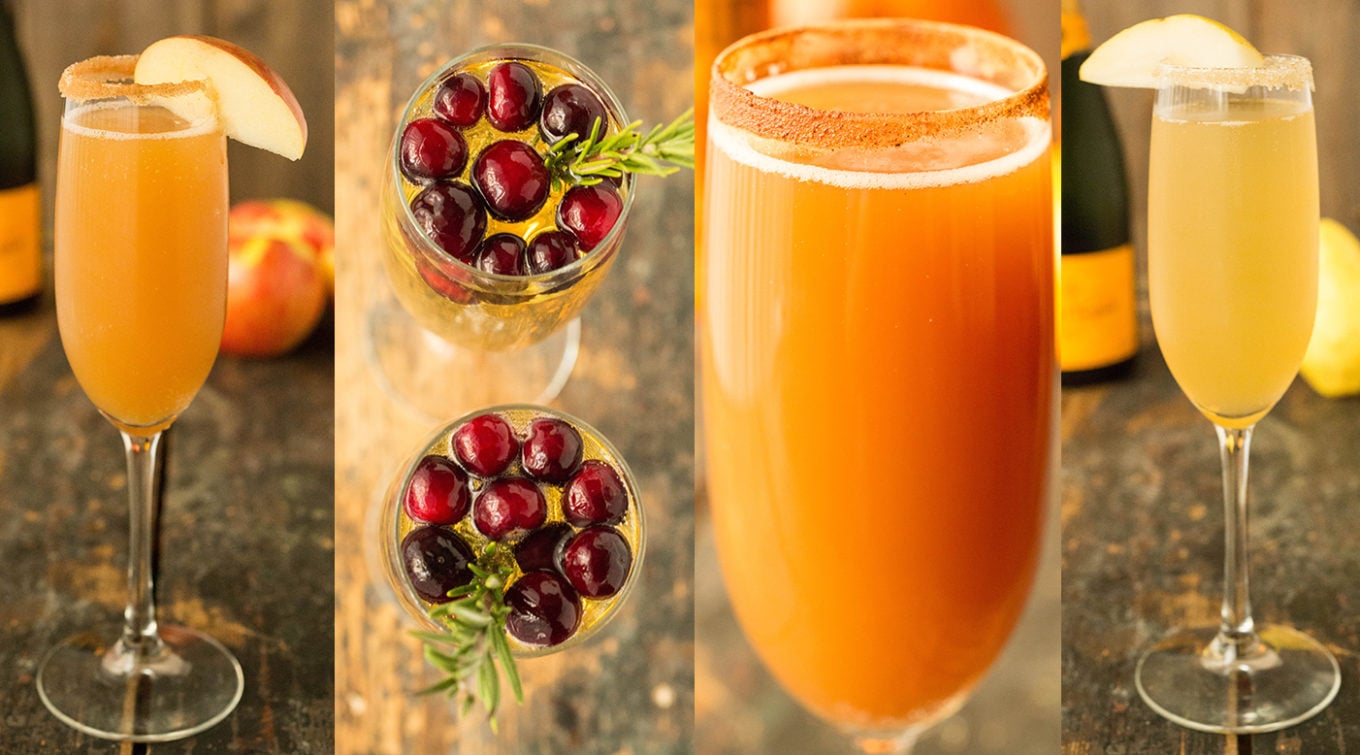 4 Ways To Make Fall Mimosas - Cooking With Janica