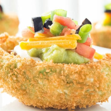 Spicy 7 Layer Dip Stuffed Fried Avocados Recipe